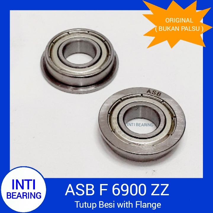 Jual BEARING F 6900 ZZ ASB FLANGE LAHER BANTALAN F6900 F6900ZZ TUTUP ...