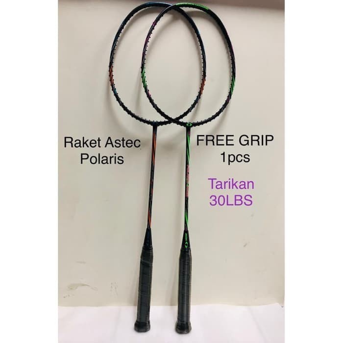 Jual Raket Raket Badminton Astec Polaris 3100&3000 Free Grip | Shopee ...