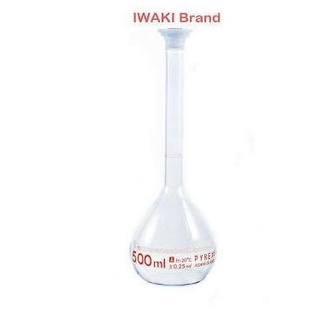 Jual volumetric flask iwaki 500 ml / labu ukur sale stock now | Shopee Indonesia