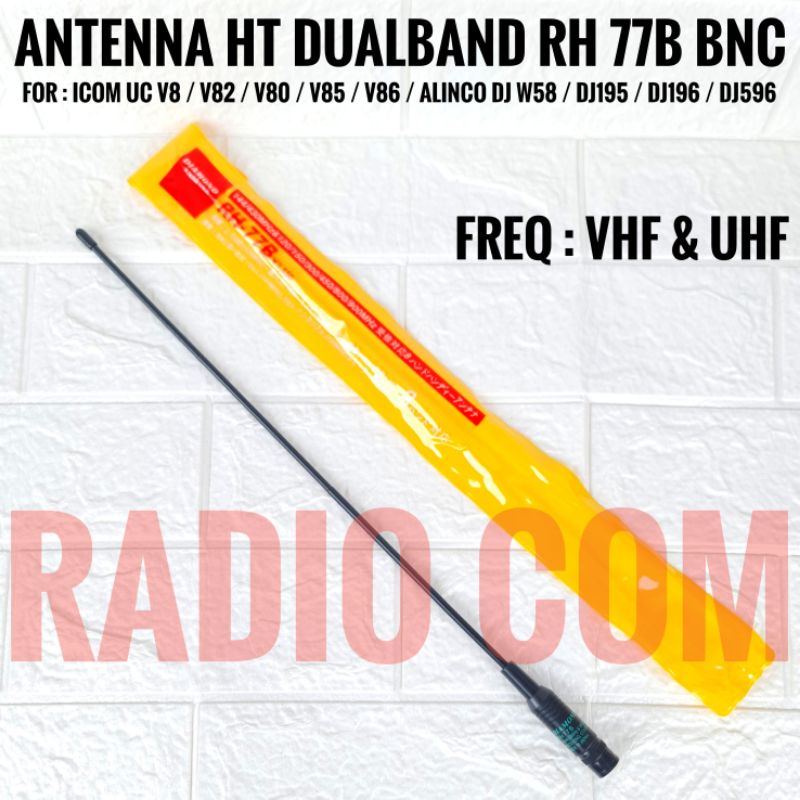 Jual ANTENA DUALBAND HT ICOM V80 ICOM V8 V86 V85 ALINCO DJ196 ICOM T70 DUALBAND RH771 RH77B BNC ...