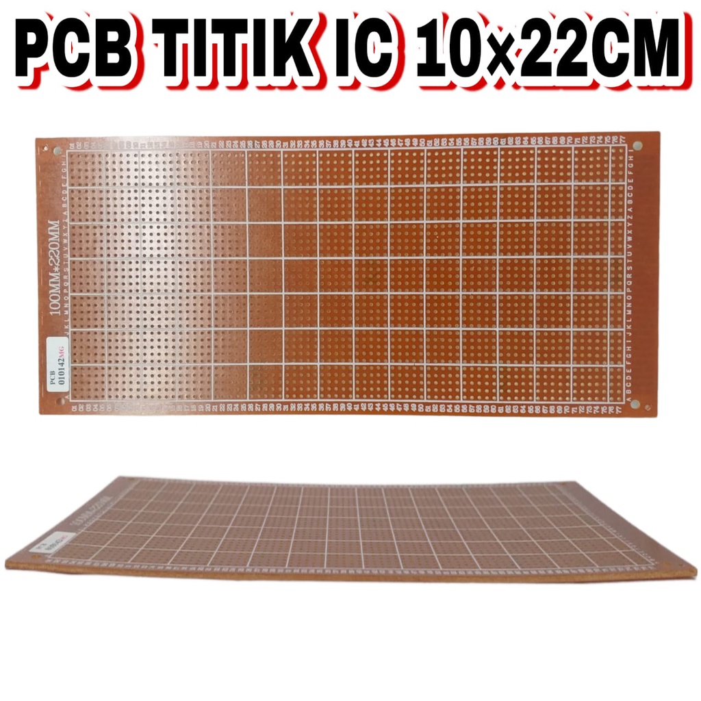 Jual PAPAN PCB TITIK IC 10X22CM (2 PAPAN) | Shopee Indonesia