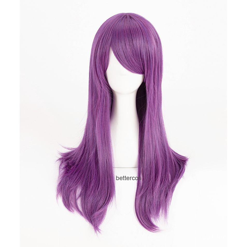 Jual Anime Tokyo Ghoul Kamishiro Rize Cosplay Grey Purple Wig Synthetic ...
