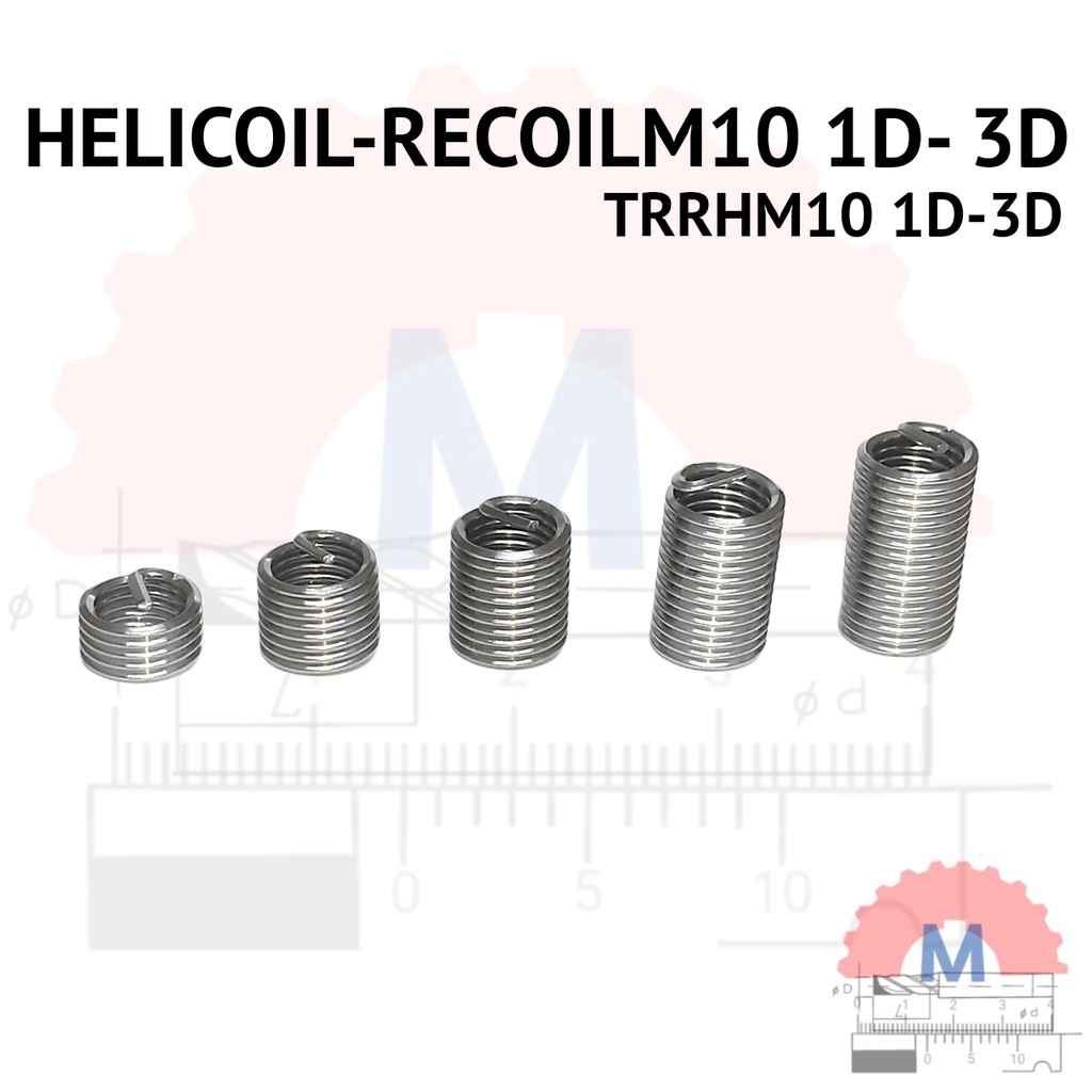 Jual Helicoil M10 Thread repair insert recoil M 10x1.5 | Shopee Indonesia