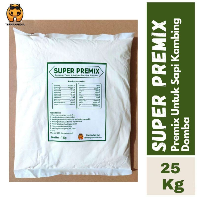 Jual Super Premix 25 kg - Super Premix Kambing - Premix Sapi - Premix ...