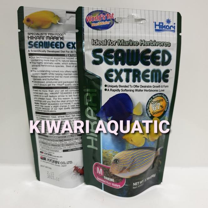 Jual Pakan Ikan Hikari Marine Seaweed Extreme 90G / 90Gr / 90 Gram Size ...