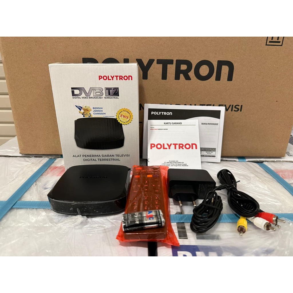 Jual POLYTRON Set Top Box Digital DVB Receiver Siaran TV PDV 700T2 ...