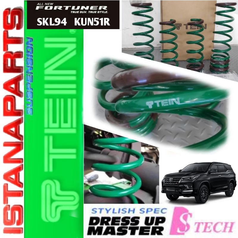 Jual Lowering Kit / Per Ceper FORTUNER VNT / VRZ / SRZ Set Merk Tein S-Tech S tech Original ...