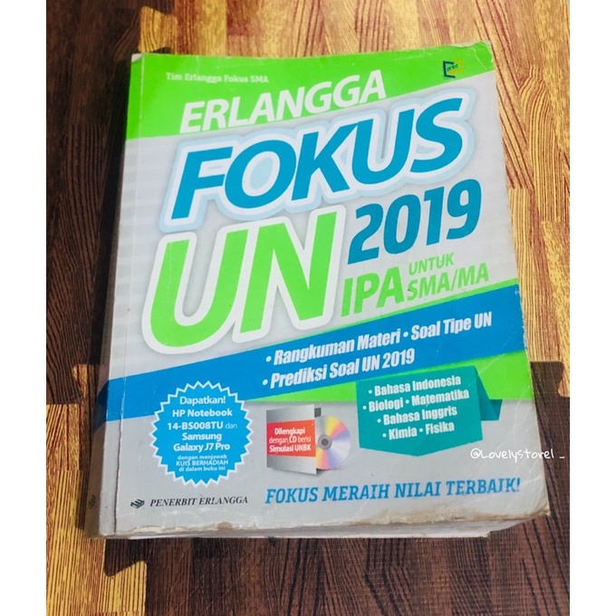 Jual Fokus UN IPA SMA 2019 2020 2021 Penerbit erlangga buku UN wangsit ...