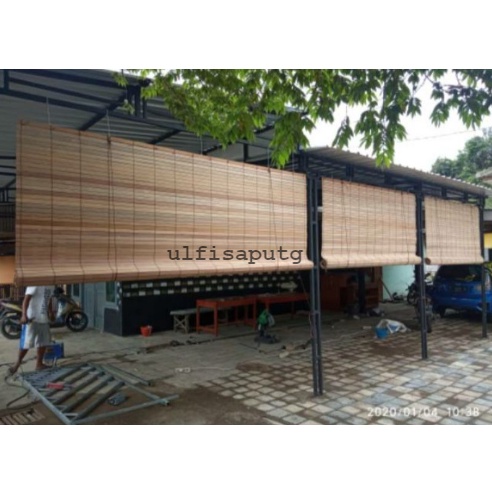 Jual Tirai bambu krei / krey sawit kirai gulung outdoor 2x2m | Shopee Indonesia