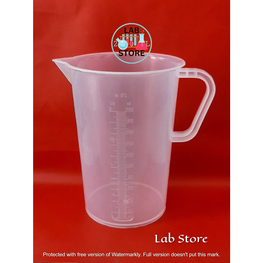 Jual Beaker Plastik 2000ml / Gelas Kimia Plastik 2000ml / Griffin ...