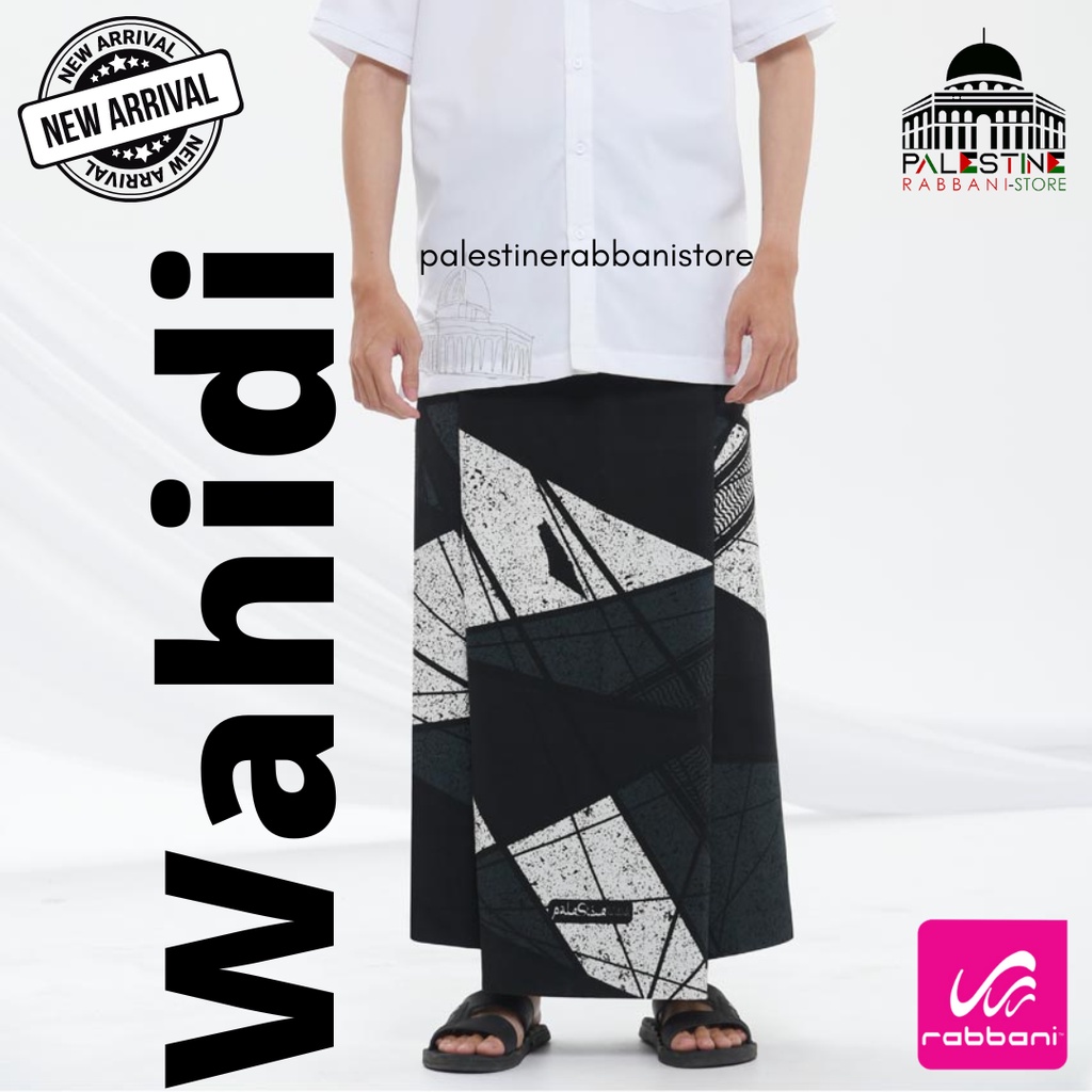 Jual Sarung Palestine Rabbani Hitam Wahidi Model Terbaru Original ...