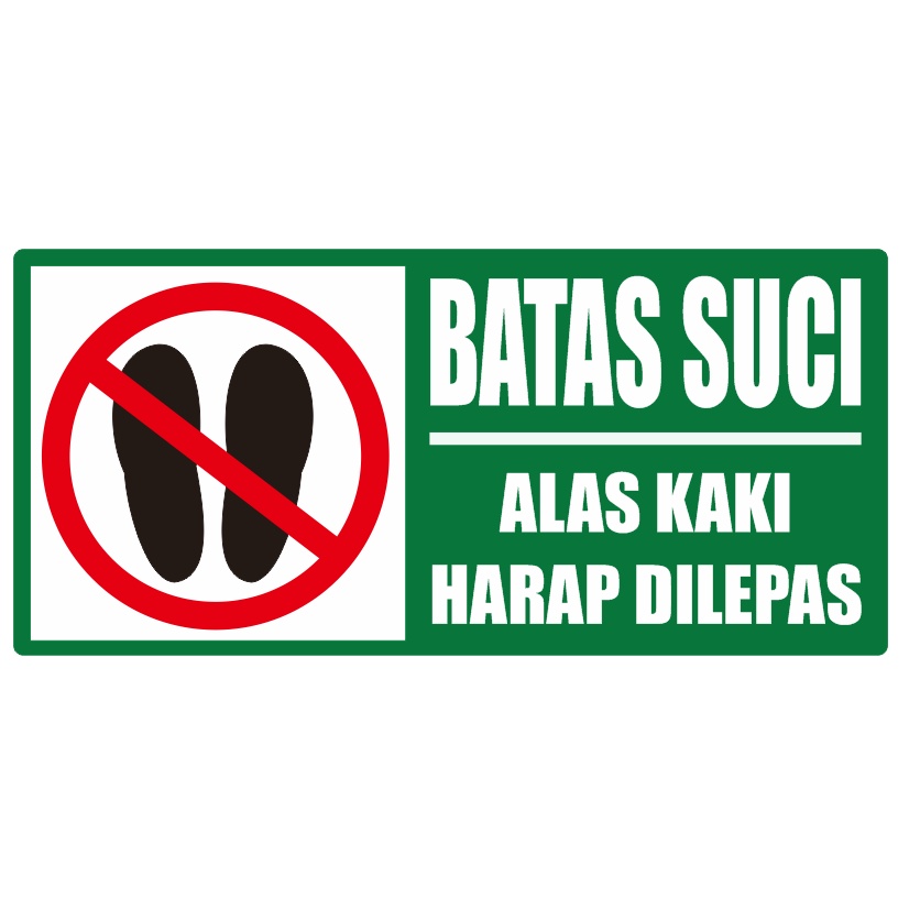 Jual Stiker Batas Suci Lepas Alas Kaki Waterproof | Shopee Indonesia