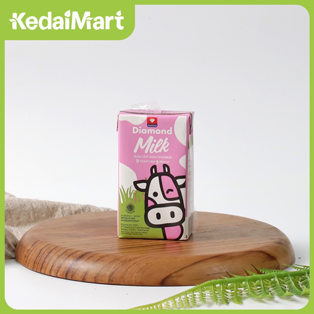 Jual Diamond Milk UHT Strawberry 125 ml | Shopee Indonesia
