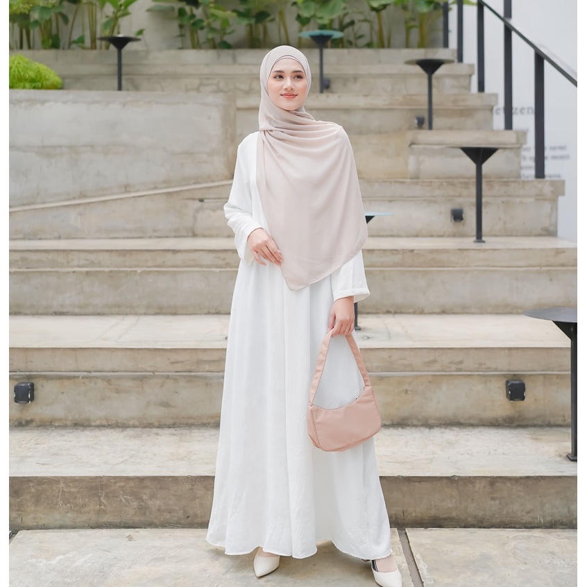 Jual Le Khari Tanisha I Basic Abaya Gamis Polos Bahan Airflow Size S ...