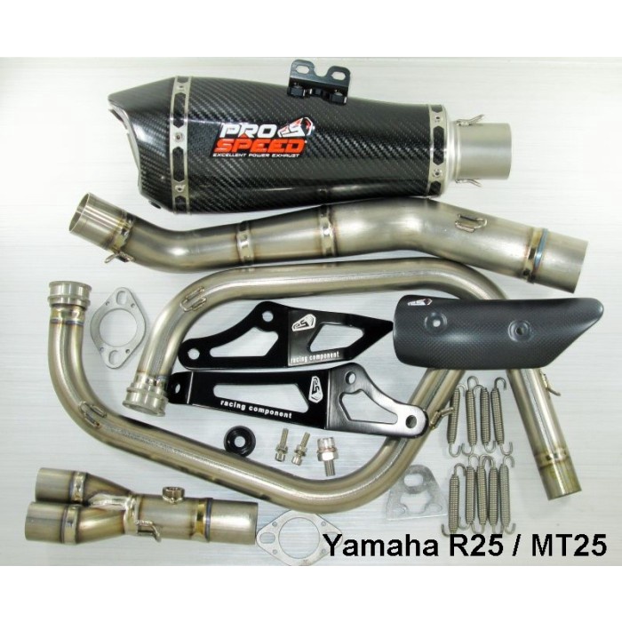 Jual Knalpot Prospeed Titanium Predator Yamaha R25 / Mt25 Fullsystem # ...