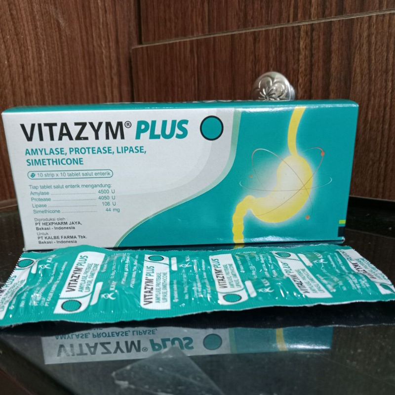 Jual Vitazym Plus (1 strip @ 10 tablet) | Shopee Indonesia