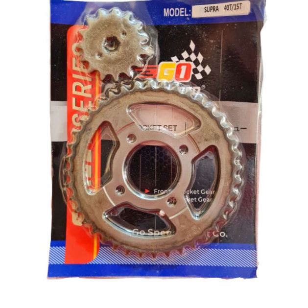 Jual GEAR SET GEAR PRESS SUPRA 40T/15T GO-SPEED | Shopee Indonesia