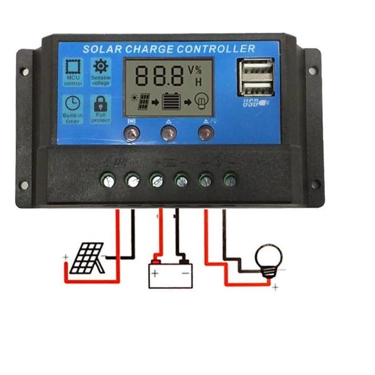 Jual Harga Bersahabat.. SCC PWM 10A 20A 30A 40A 50A 60A solar charge controler MPPT PowMR PLTS ...