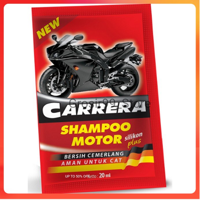 Jual Carrera Shampoo Motor 24`S 20ML - Shampoo Cuci Motor | Shopee ...