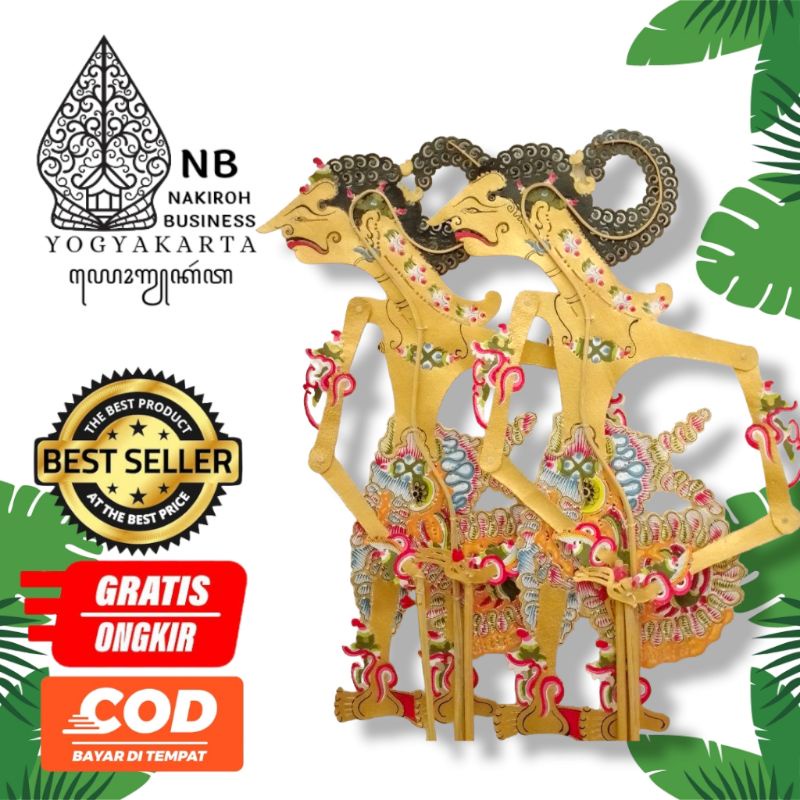 Jual Wayang Kulit Asli NAKULA SADEWA 55 cm Standar Dalang | Shopee ...