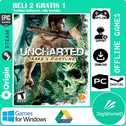 Jual Uncharted Drakes Fortune + RPCS 3 Emulator - Game PC | Shopee ...