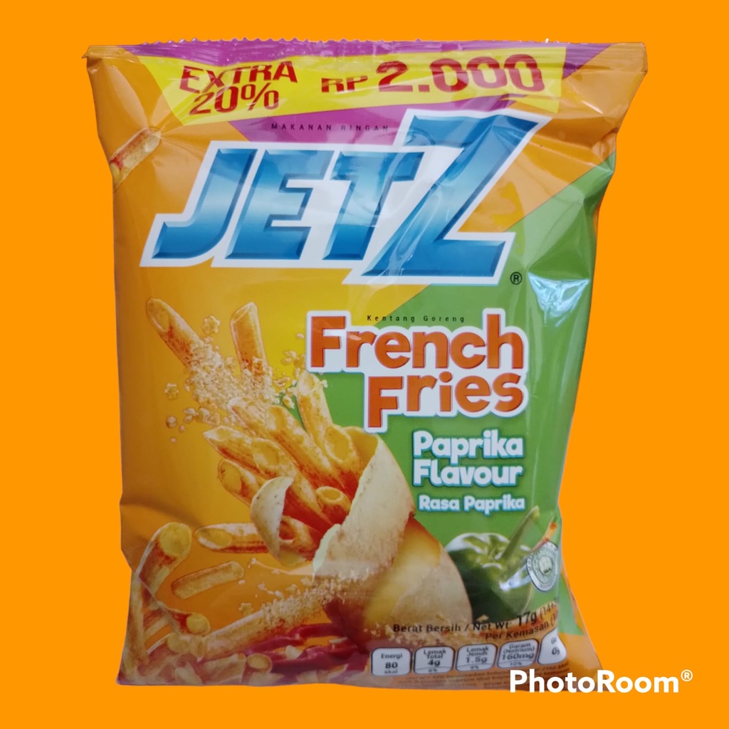 Jual Jetz French Fries Paprika Flavour | 10 Bks @ 14 gr | Shopee Indonesia