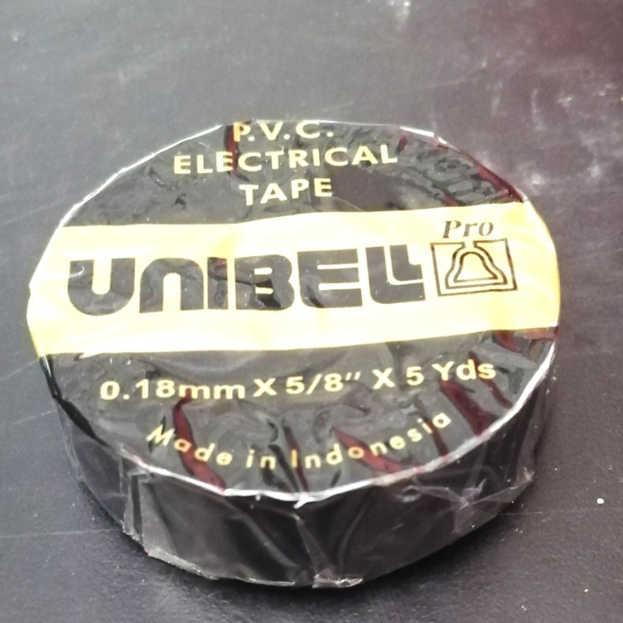 Jual Isolasi Kabel Listrik Lakban Lem Kabel Warna Hitam Kecil Unibel ...