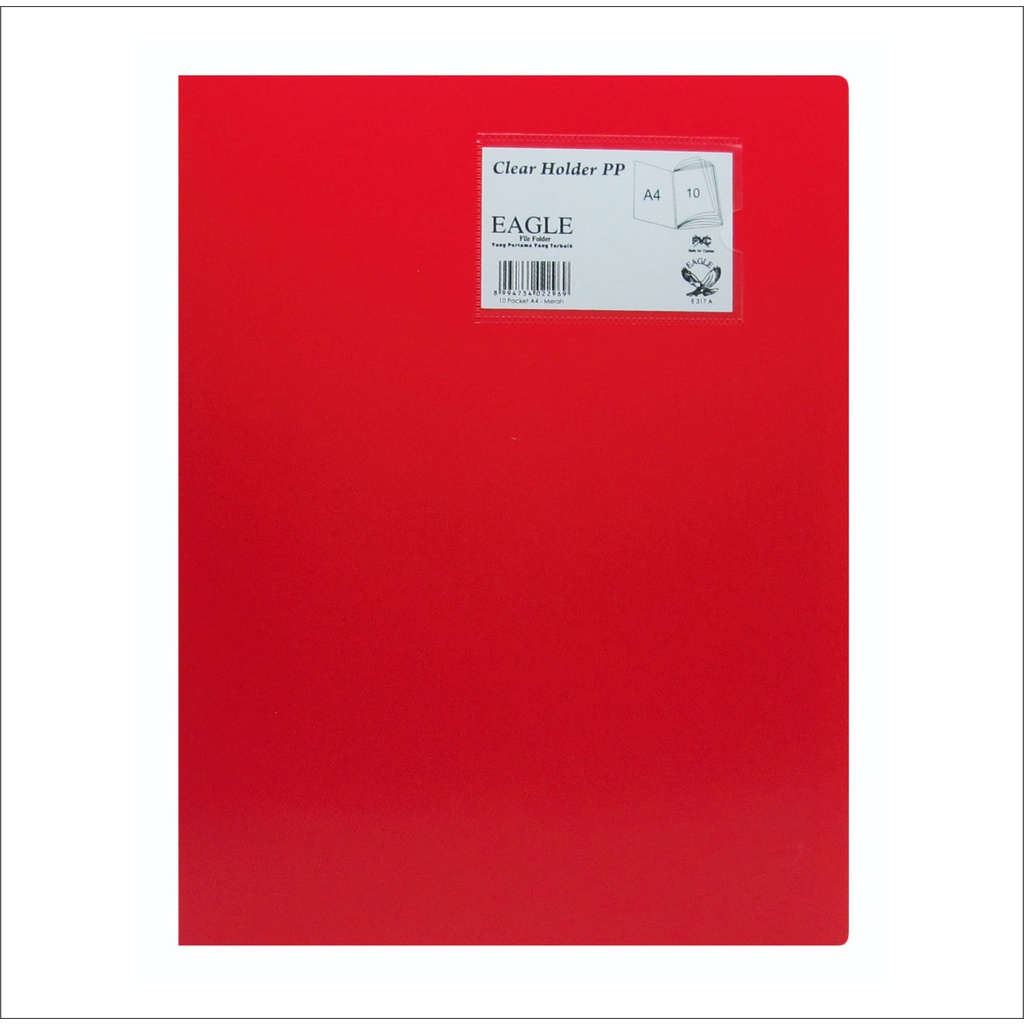 Jual Dokumen Keeper 10 Pocket EAGLE A4 Clear Holder Document Keeper ...