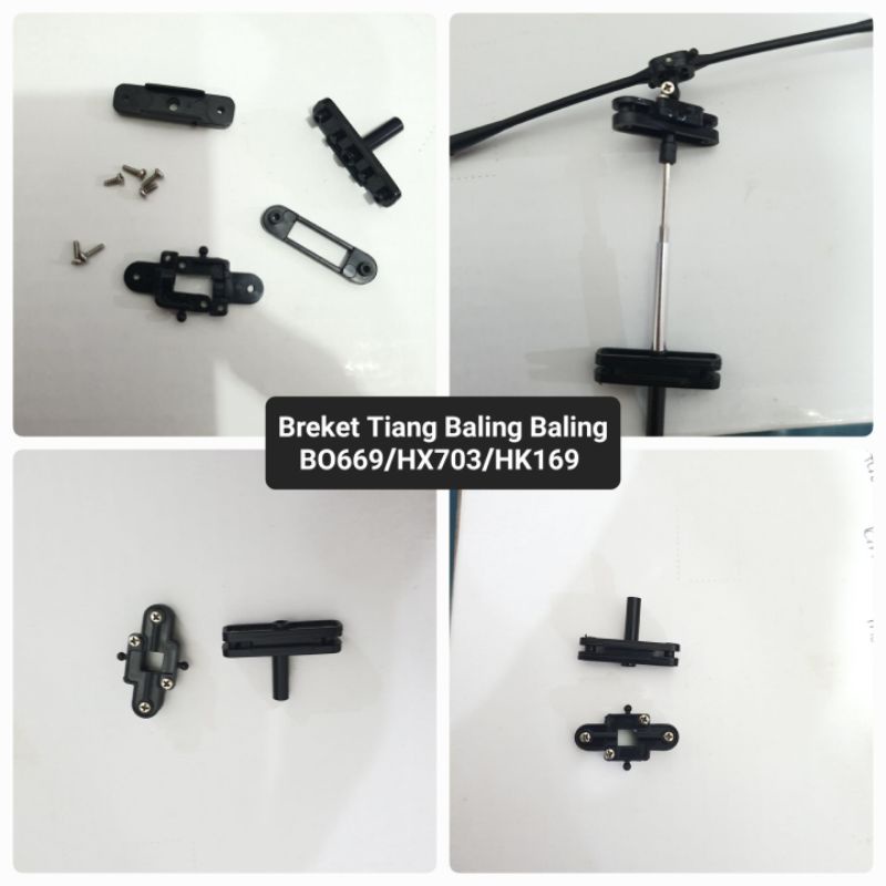 Jual Breket Tiang Baling Baling RC Helicopter Atas Dan Bawah BO669/HX703/HK169 | Shopee Indonesia