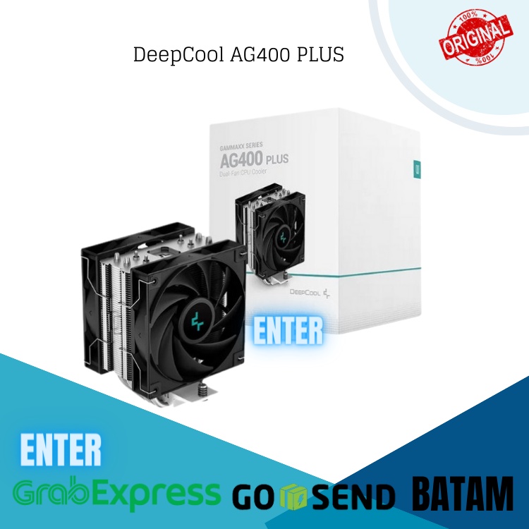 Jual DeepCool AG400 PLUS Dual Fan 4 Heat Pipes CPU Cooler | Shopee ...
