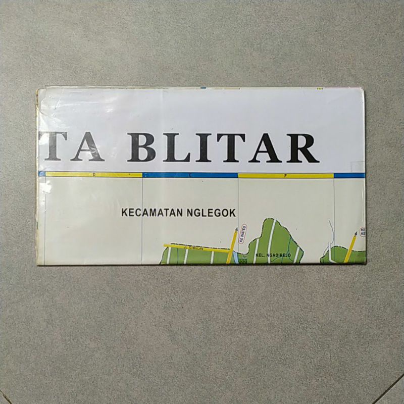 Jual PETA LIPAT. Alat Peraga. Atlas. (ukuran 1m X 1m). lembaran ...