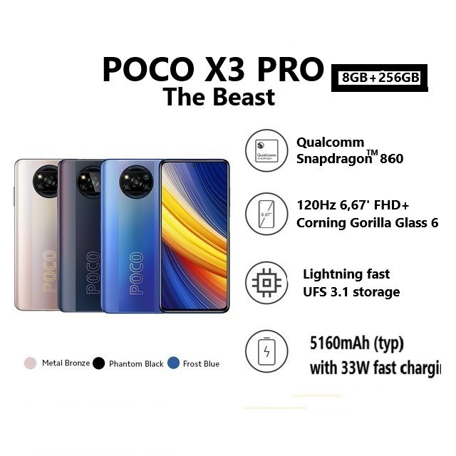 Jual POCO X3 PRO Ram 8GB|ROM 256GB | Shopee Indonesia