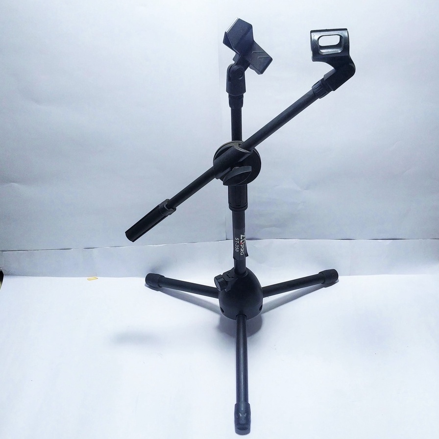 Jual Stand Microphone pendek + Mic Holder / Stand Mic Lantai Tripod Condenser | Shopee Indonesia