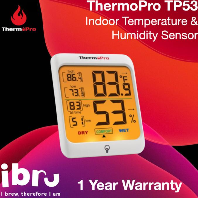 Jual ThermoPro TP53 Digital Indoor Temperature and Humidity Sensor ...