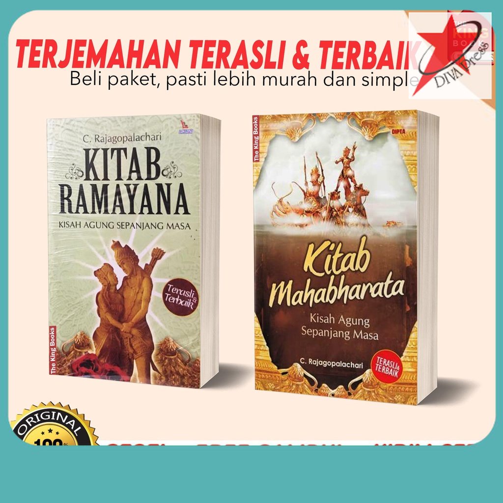 Jual Buku Original Kitab Ramayana C Rajagopalachari kitab mahabharata ...