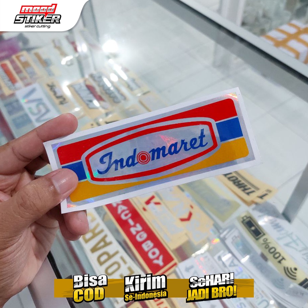 Jual Stiker Cutting Indomaret Reflektif dan Hologram | Shopee Indonesia