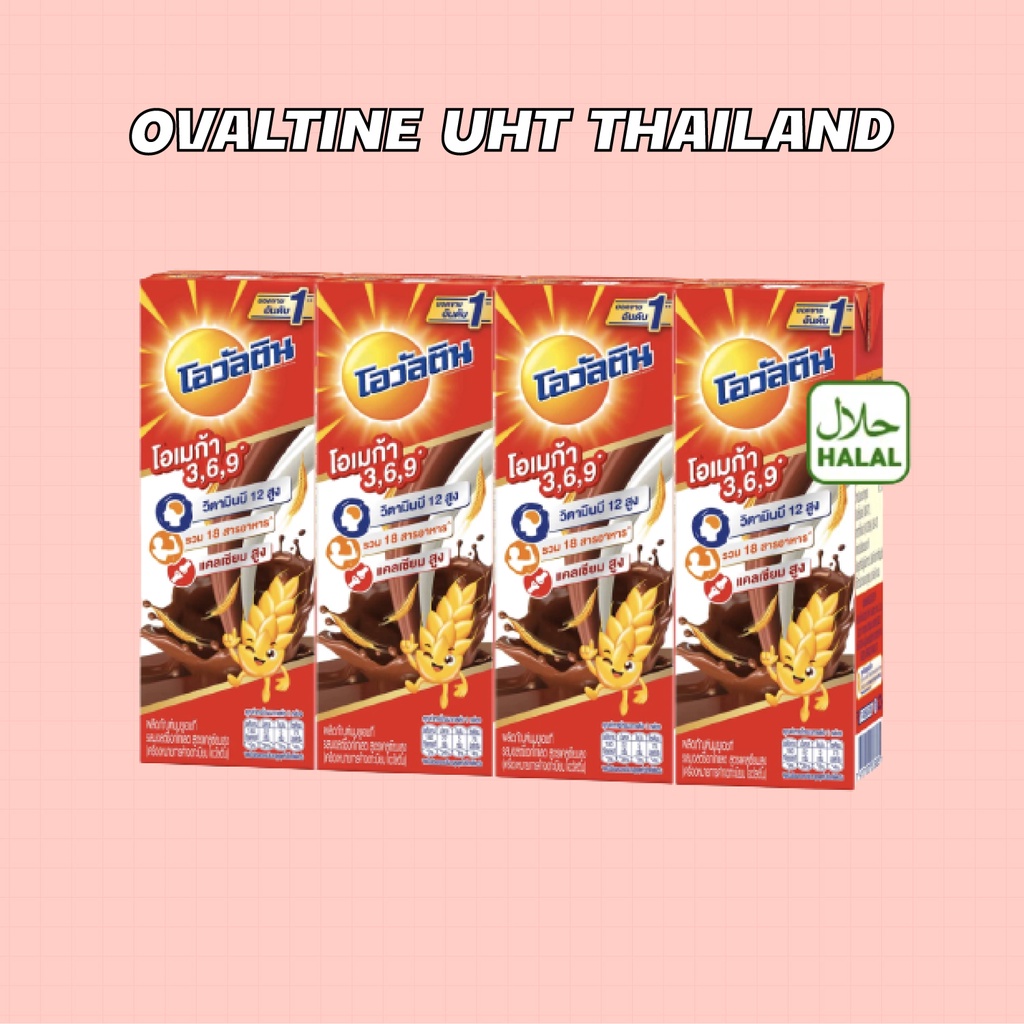 Jual OVALTINE UHT Chocolate Malt Beverage 180 ml. Pack 4 | Shopee Indonesia