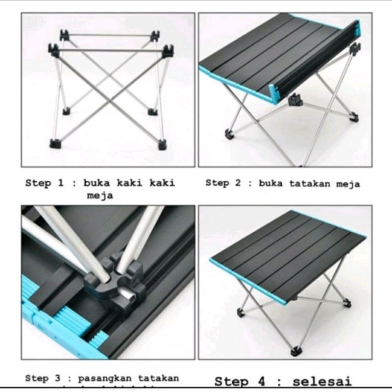 Jual Meja Lipat Portable Alluminium Alloy - Meja Lipat Outdoor - Meja ...