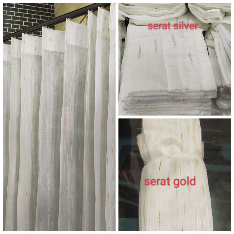 Jual fitrase serat gold dan silver model cantolan s T 250 cm Siap pakai ...