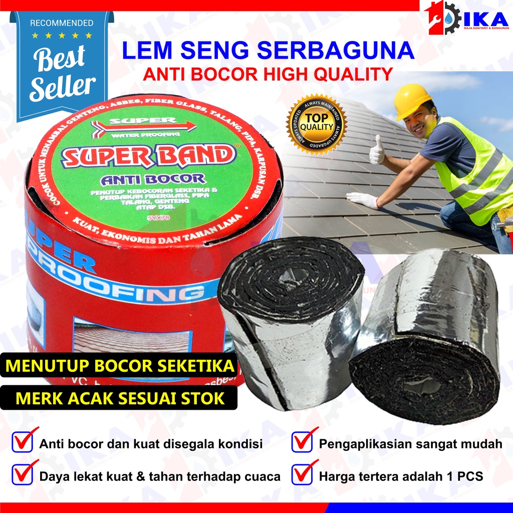 Jual Lem Seng Asbes 1 Meter (kecil) / Lem Talang Penutup Anti Bocor ...