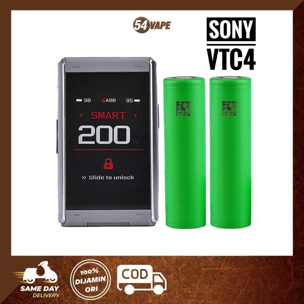 Jual Geekvape T200 Aegis Touch Box Mod 200W + Battery VTC 4 | Shopee ...