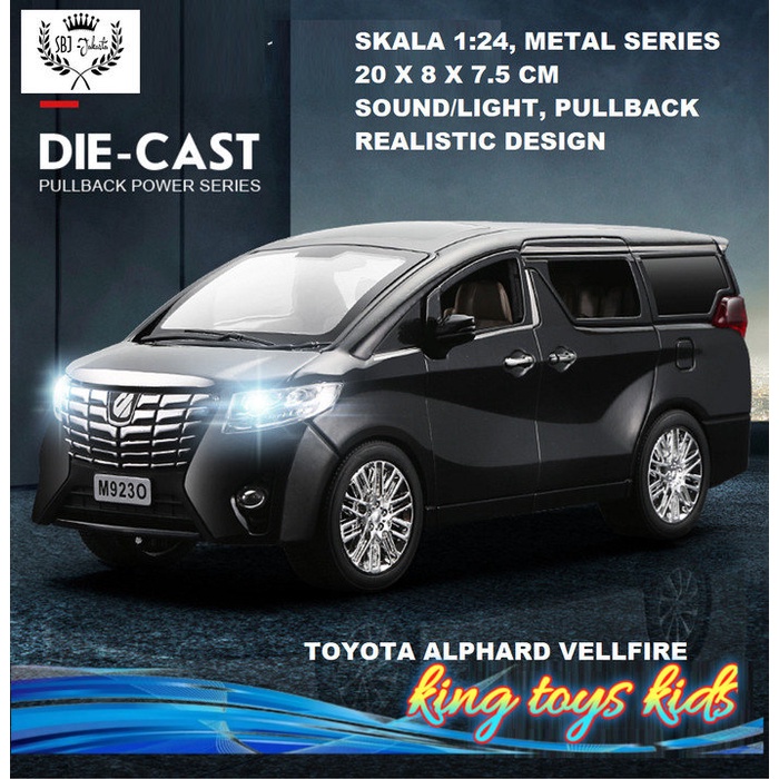 Jual TERBARU / DIECAST Miniatur MOBIL TOYOTA ALPHARD VELLFIRE skala 1: ...