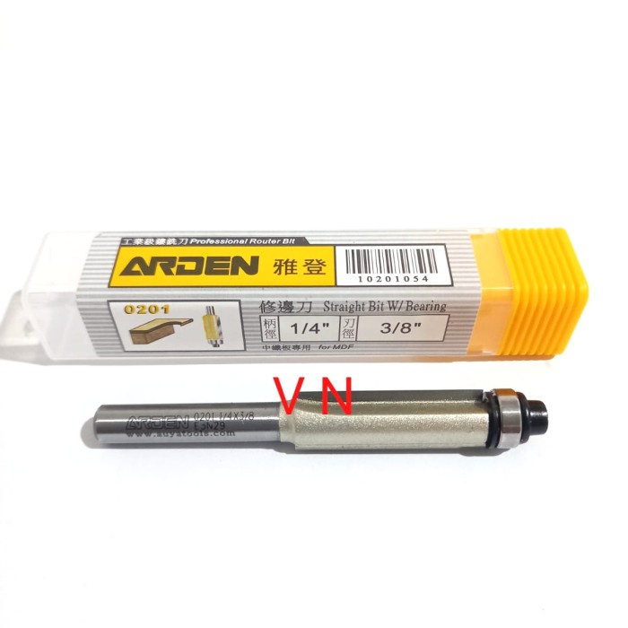 Jual Mata Router/Profil 10 mm Bearing/Roda/Straight Bit With Bearing ...