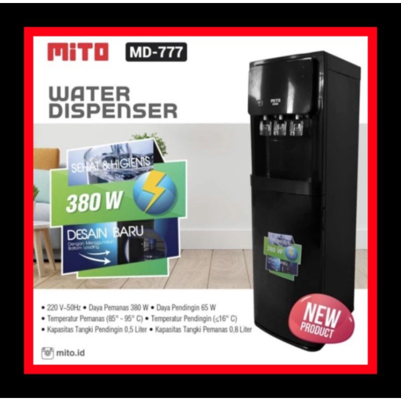 Jual DISPENSER MITO MD 777 GALON BAWAH TERBARU | Shopee Indonesia