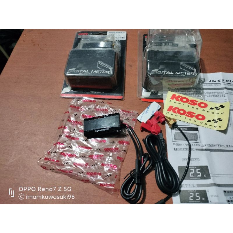 Jual termometer digital KOSO untuk suhu radiator dan lain lain | Shopee ...
