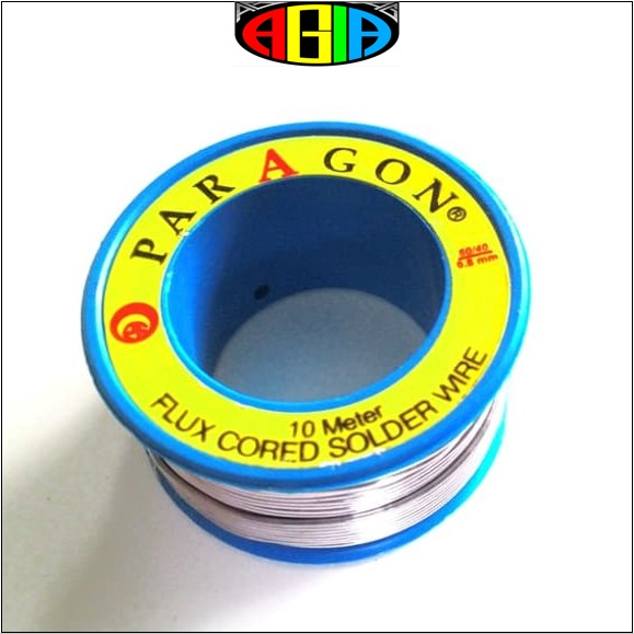 Jual Paragon Tin 0.8 mm 10 m Timah Flux Cored Solder Wire 10 meter ...