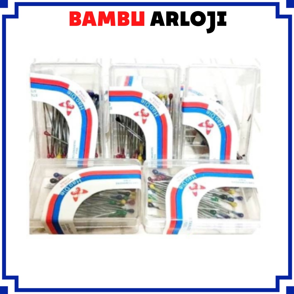 Jual BAJ Jarum Pentul Mini jarum pentul hijab 1 box stainlees jarum ...