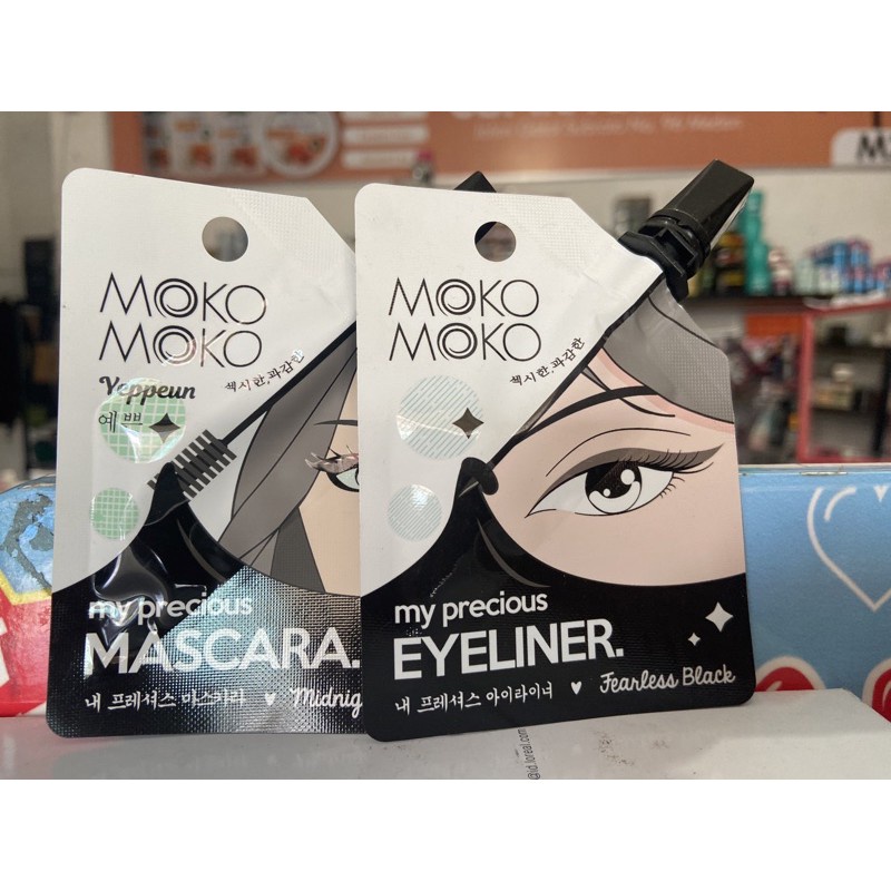 Jual moko moko mascara -- moko moko eyeliner sachet | Shopee Indonesia