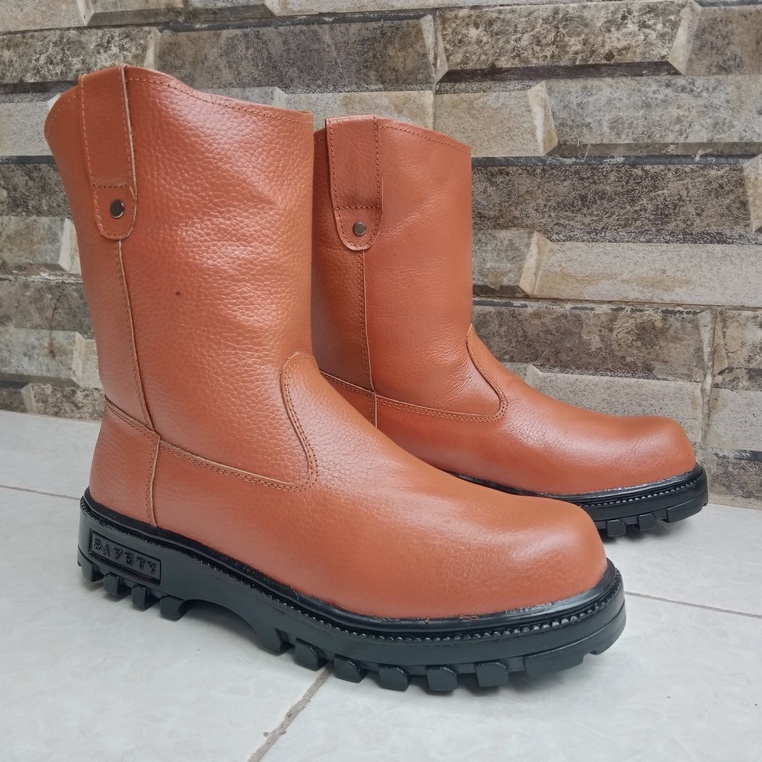 Jual ORIGINAL KING SEPATU SAFETY BOOTH LODONG ORIGINAL KULIT ASLI UJUNG ...