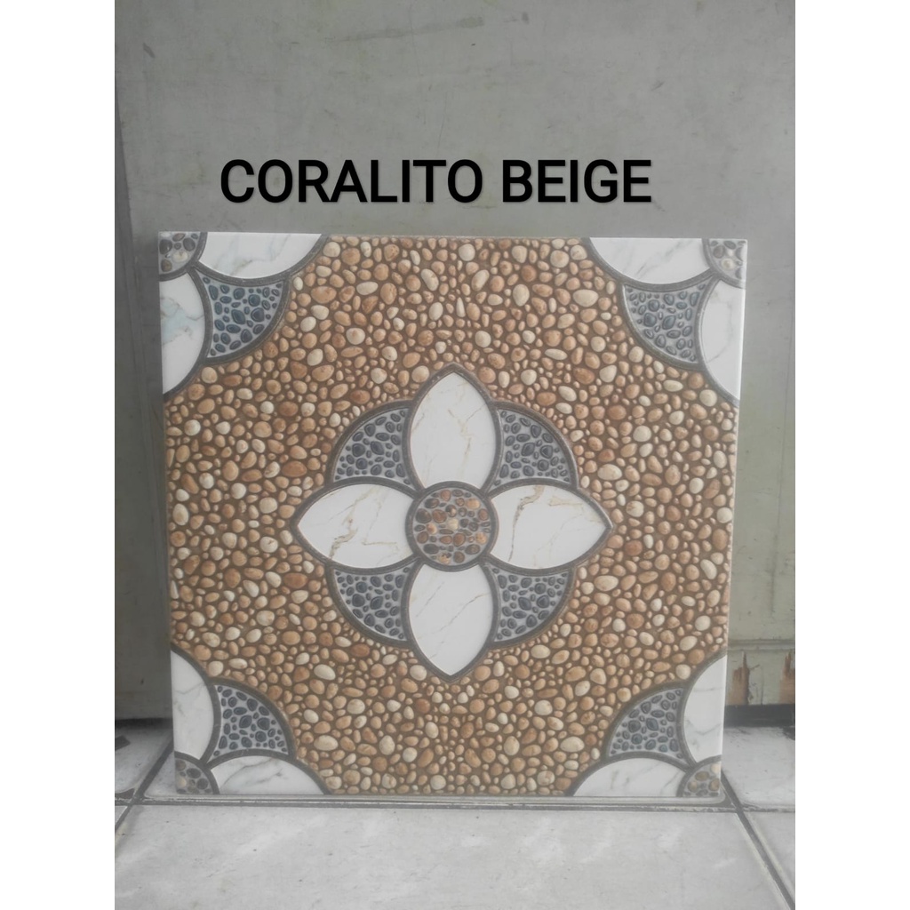 Jual Keramik Mulia 40x40 Coralito Beige | Shopee Indonesia